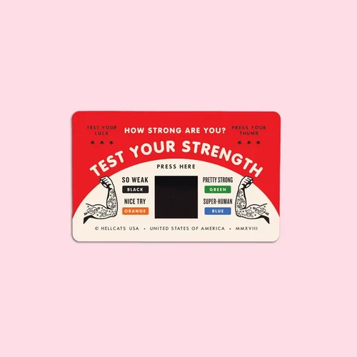 Strength Test Mood Card | Curioaks