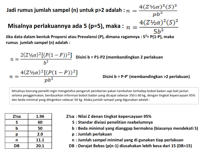 MENENTUKAN JUMLAH SAMPEL (n)