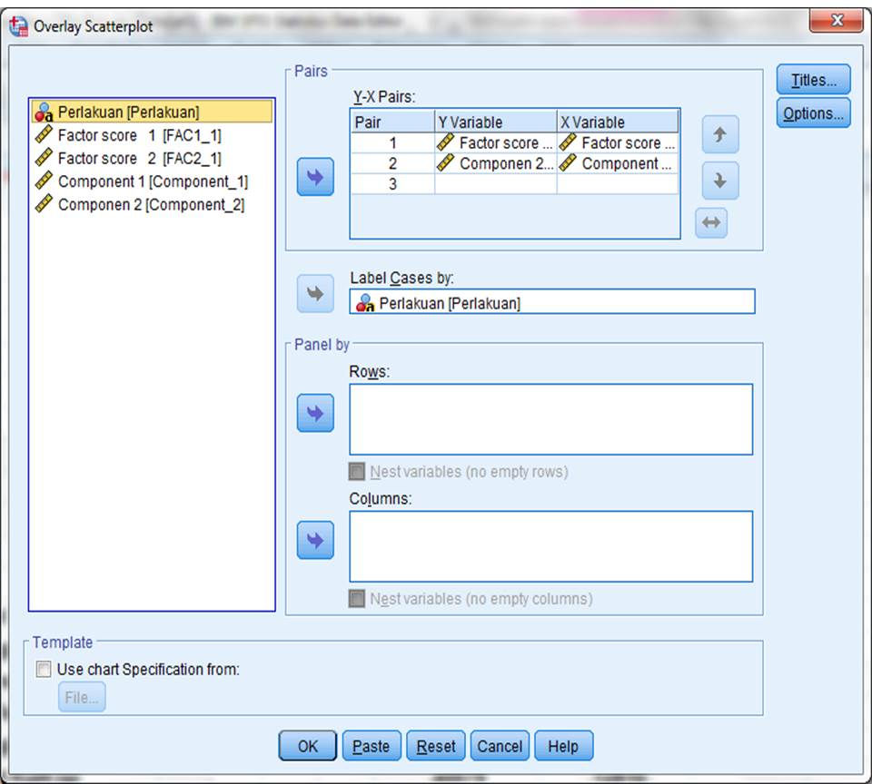 SPSS : ANALISIS BIPLOT