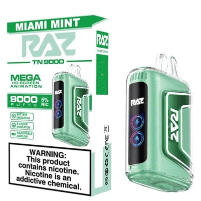 Geekvape Raz TN9000 | Miami Mint | ~9000 Puffs | mighty-fine-flavors