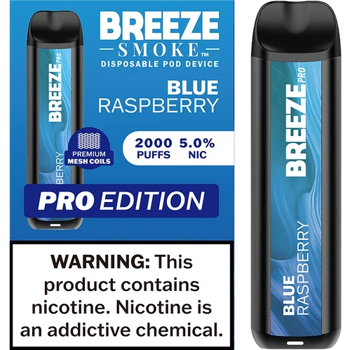Breeze Pro | Blue Raspberry | ~2000 Puffs | mighty-fine-flavors