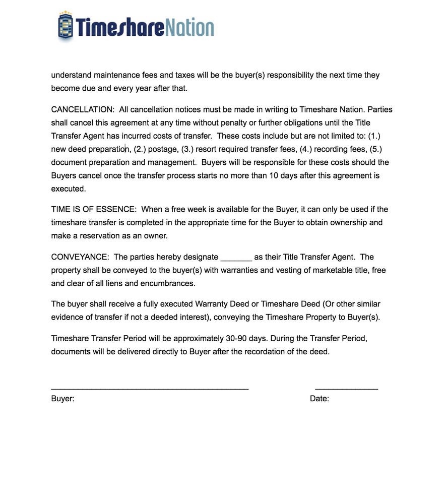 Steps to Acquire a FREE Timeshare from Timeshare Nation