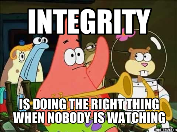 Integrity.....