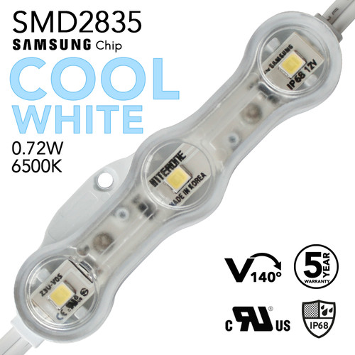 140°-0.72w-6500K-Cool White Led Module(100pcs) | LEDmodules.com