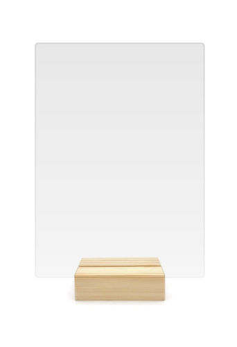 Clear acrylic rectangle table stand | Blanks R Us