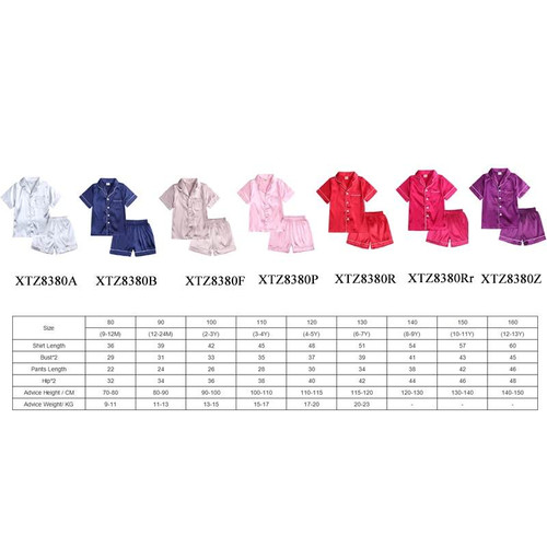 Kids Tales satin short sleeve Pyjamas | Blanks R Us