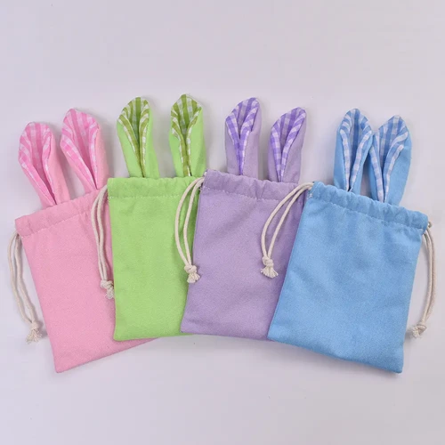 Coloured drawstring bunny bags | Blanks R Us