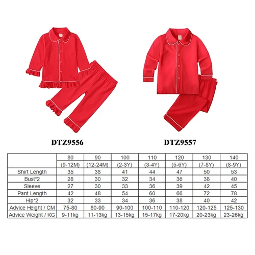 Kids tales red cotton pyjamas | Blanks R Us