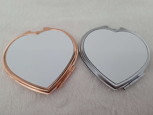 Sublimation heart compact mirror | Blanks R Us