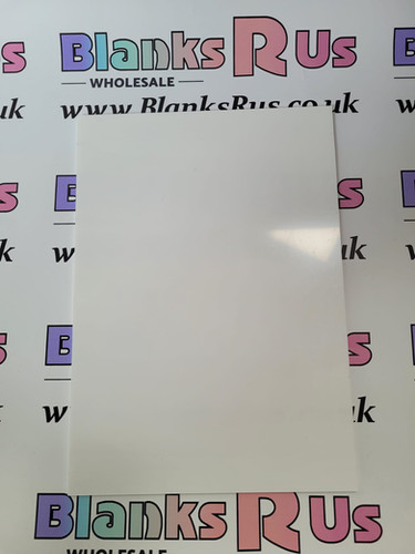 Acrylic white A4 blank plaque | Blanks R Us