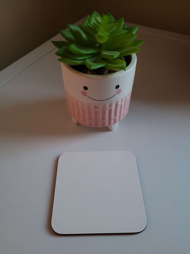 Sublimation Square raw back Coaster 9 x 9cm | Blanks R Us