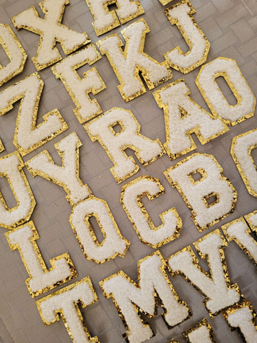 White Chenille Letters | Blanks R Us