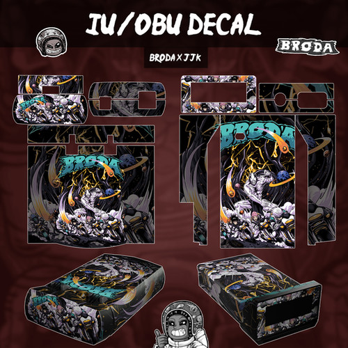 Motorbike Slim IU/OBU Sticker Waterproof "Naruto x Broda" | Broda.sg
