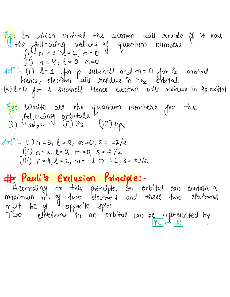 Atomic Structure - Handwritten Notes for JEE, NEET, Class 11th Chemistry