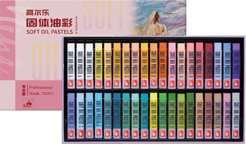 Kuelox Professional Soft Oil Pastel (Macaron) 24/36/4848 Colors | Soft ...