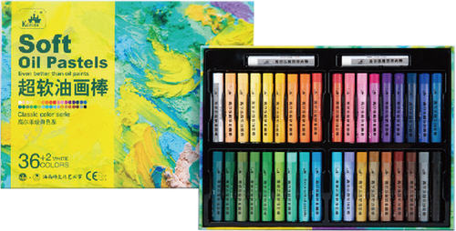 Kuelox Ultra Soft Oil Pastels (Classic) 24/36/48 Colors | Soft oil pastels