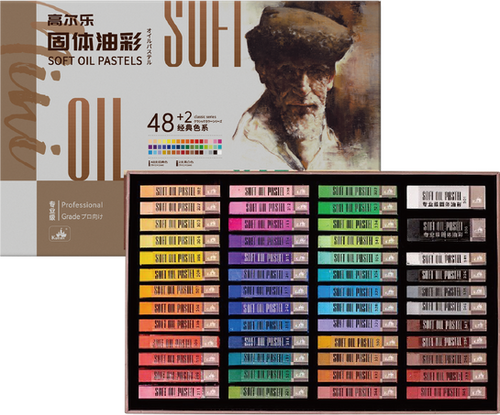 Kuelox Professional Soft Oil Pastel (Classic) 48 Colors | Soft oil pastels