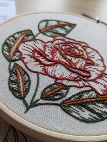 Rose Embroidery Kit | Lizzie's Embroidery