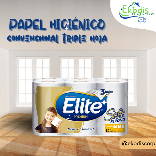 Papel higiénico Elite Mega Rollo | Ekodiscorp
