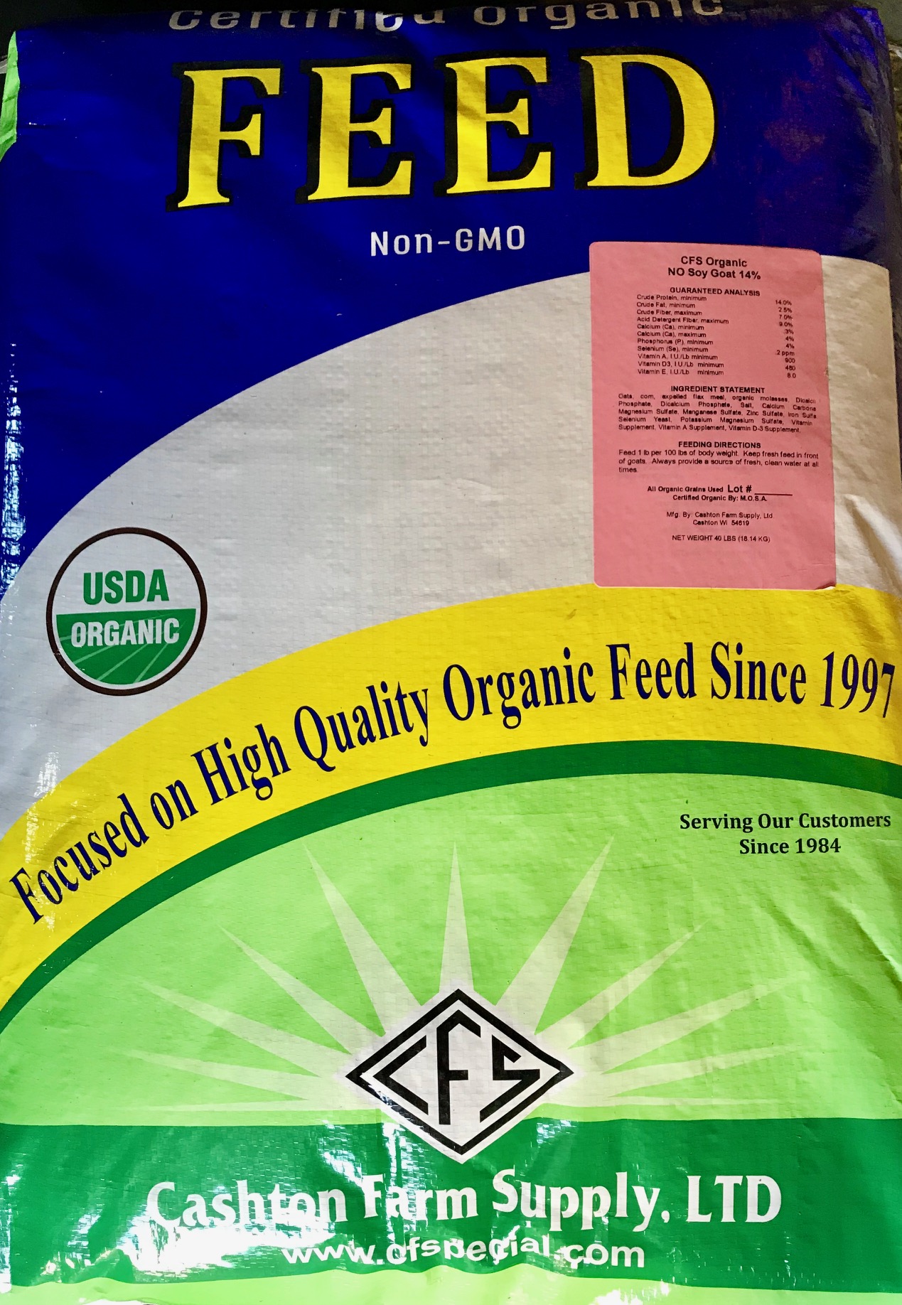 ORGANIC FEED | Gray Hobby Farm