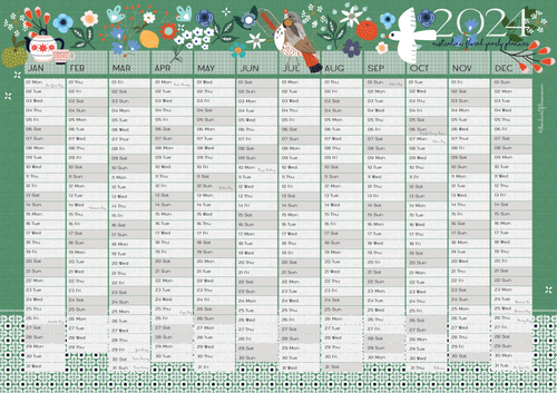 2024 Yearly Wall Planner | merchants