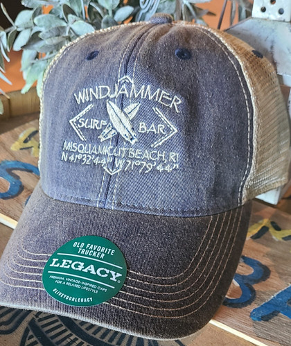Legacy Hat - Windjammer Logo Distressed Blue | windjammer