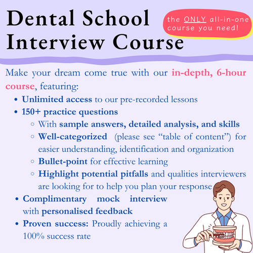 Dental School Interview Course 牙醫學院面試班 | Dreamcatcher Edu啟夢教育