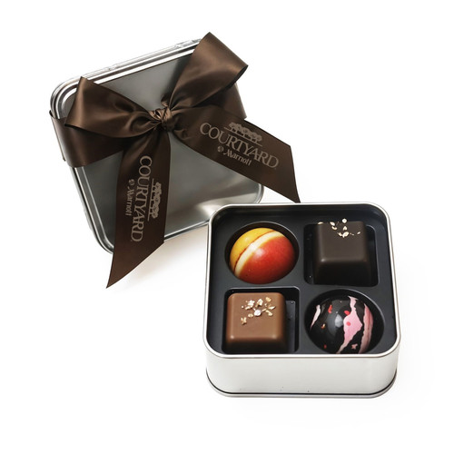 Courtyard Marriott - 4pc Gourmet Chocolate in Luxury Tin Box ...