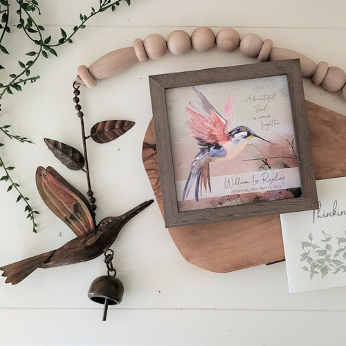 HUMMINGBIRD CHIME + ART | woodstockrustic