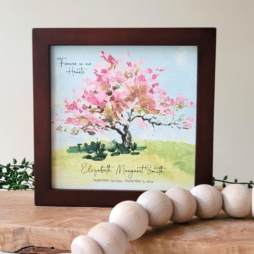 CHERRY TREE painting personalized 5.5" | woodstockrustic