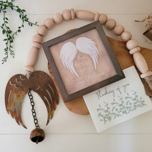 ANGEL CHIME + ANGEL WING ART | woodstockrustic