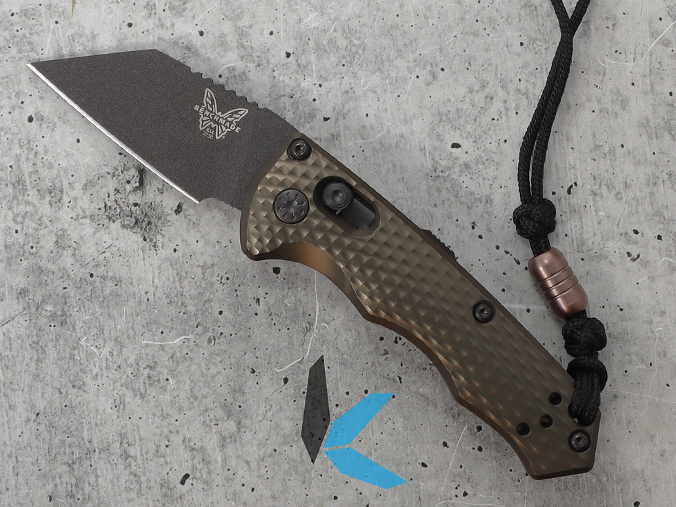 Benchmade 2950BK-1 Partial Immunity, Automatic Folding Knife, Burnt ...