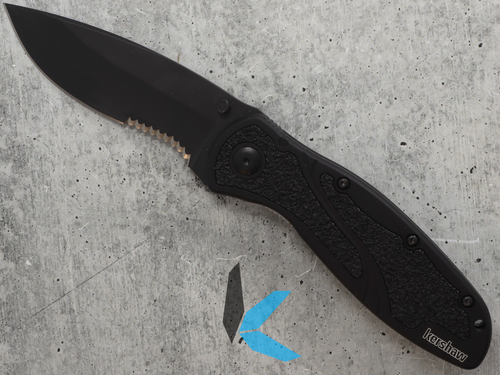 Kershaw 1670BKKST Black Blur Partially Serrated | knifehub
