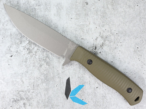 Benchmade 539GY Anonimus Cru-Wear Fixed Blade Knife OD Green G-10 | knifehub