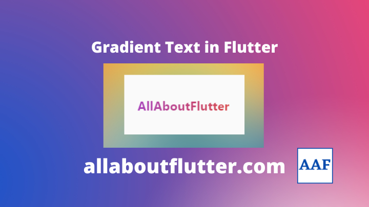 Create Gradient Text Colour In Flutter