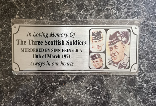 Three Scottish Soldiers plaques | JUSTICE371 CAMPAIGN