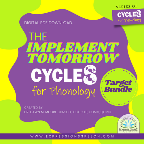 Implement Tomorrow Cycles For Phonology Target Bundle (Digital PDF ...