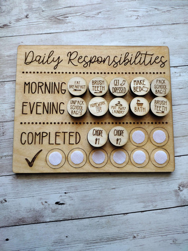 Responsibility chart | Crazy Street Crafts