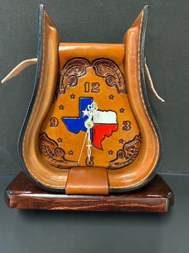 Stirrup Clock State of Texas rwb 8300 | Texas Prison Museum