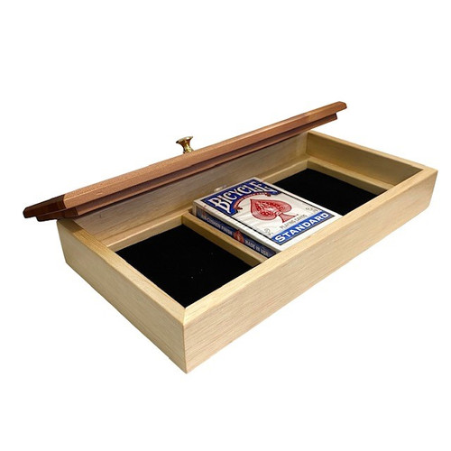 Playing Card Box - Leatherwood | Montville Woods Gallery
