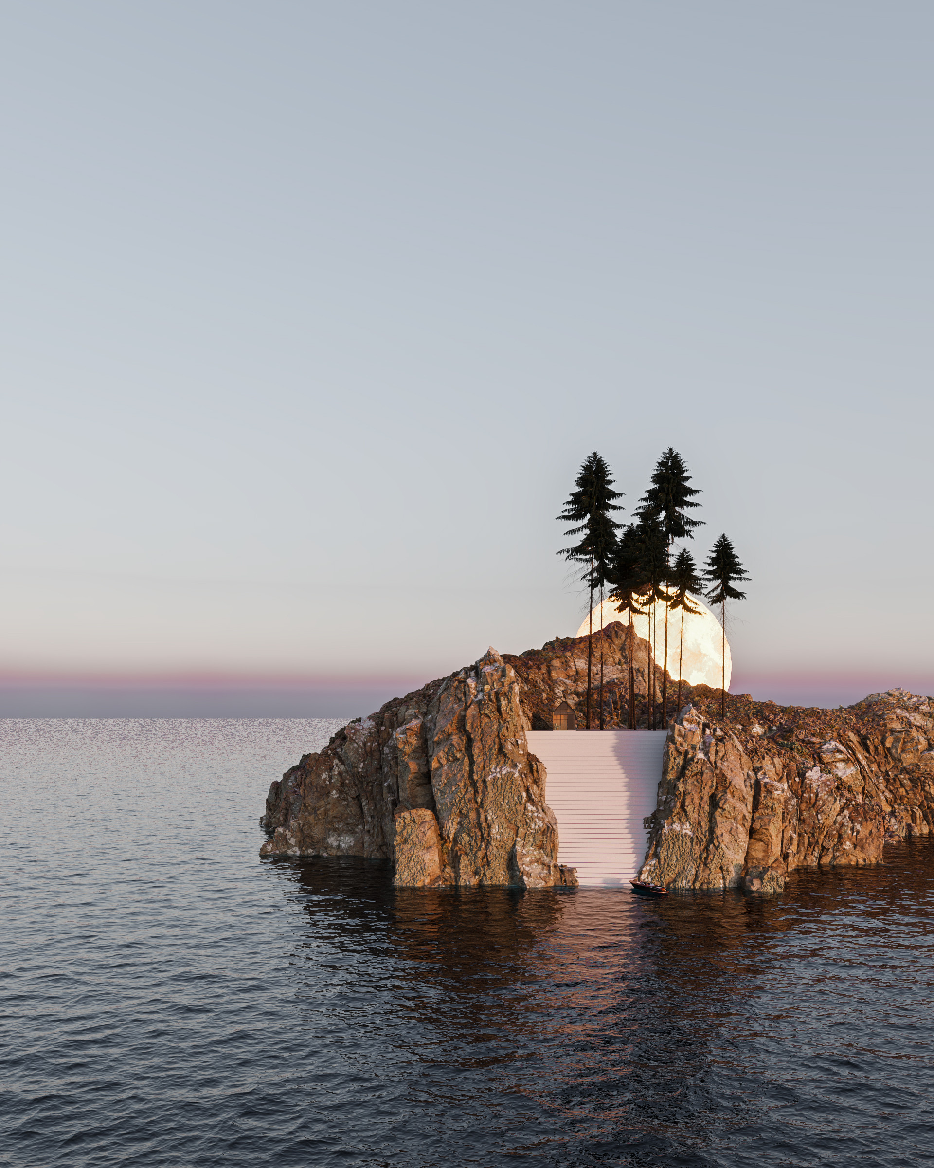 Wolf Island - 3D Visualization - Nelson de Araújo Design