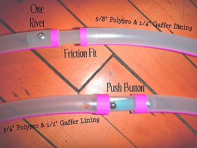 Hula Hoop Connections , Types of Hoop Connectors