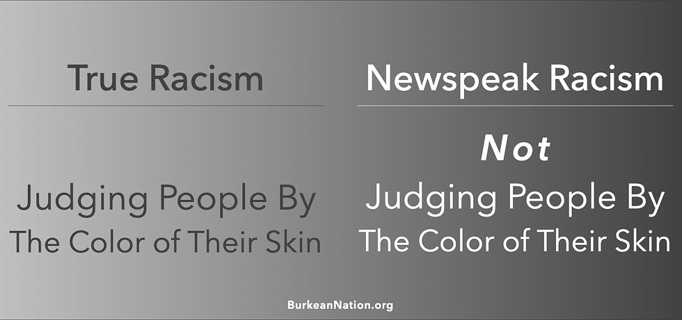 True Racism & Newspeak Racism
