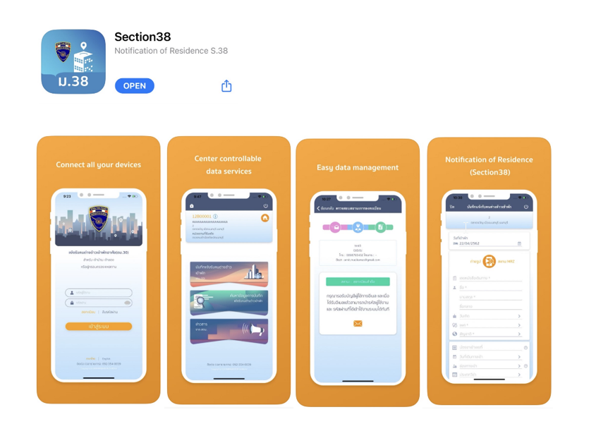 Section 38: Notification of residence for foreigners in Thailand