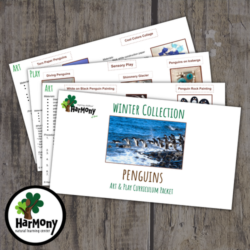 Penguins Art & Play Packet ~ 7 pages | Harmony At Home