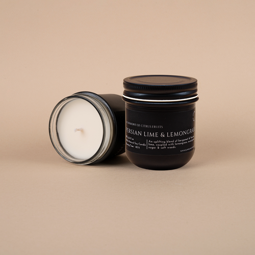PERSIAN LIME & LEMONGRASS SOY CANDLE | Glim Glam Candles