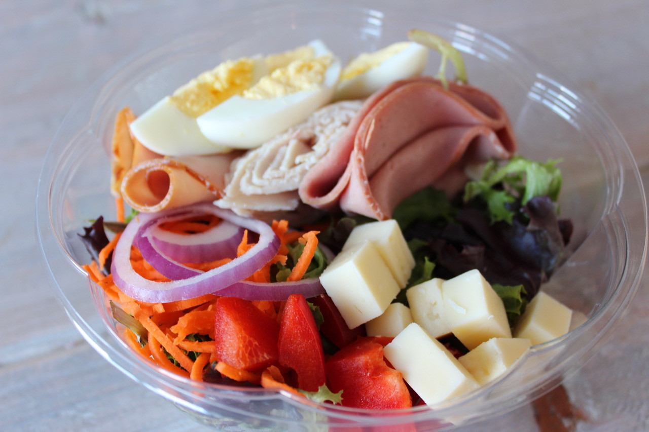 Chef's Salad – Ham, Turkey, Hard Boiled Egg, Tomato, Cucumber, Cheddar ...