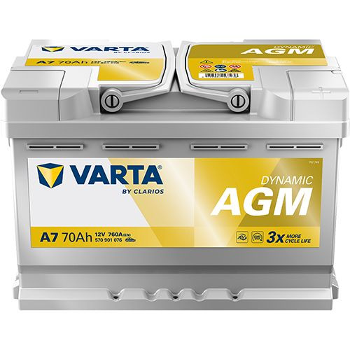Varta - A7 - 70Ah/760/AGM - 570901076 | BATTERIEN.BERLIN
