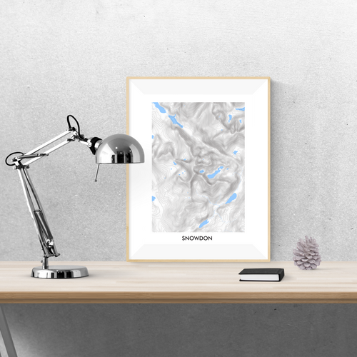 Snowdon topographic map | LocalOutlines