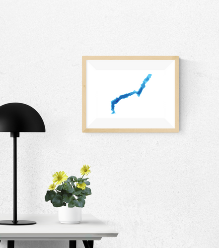 Ullswater Bathymetric Map | LocalOutlines